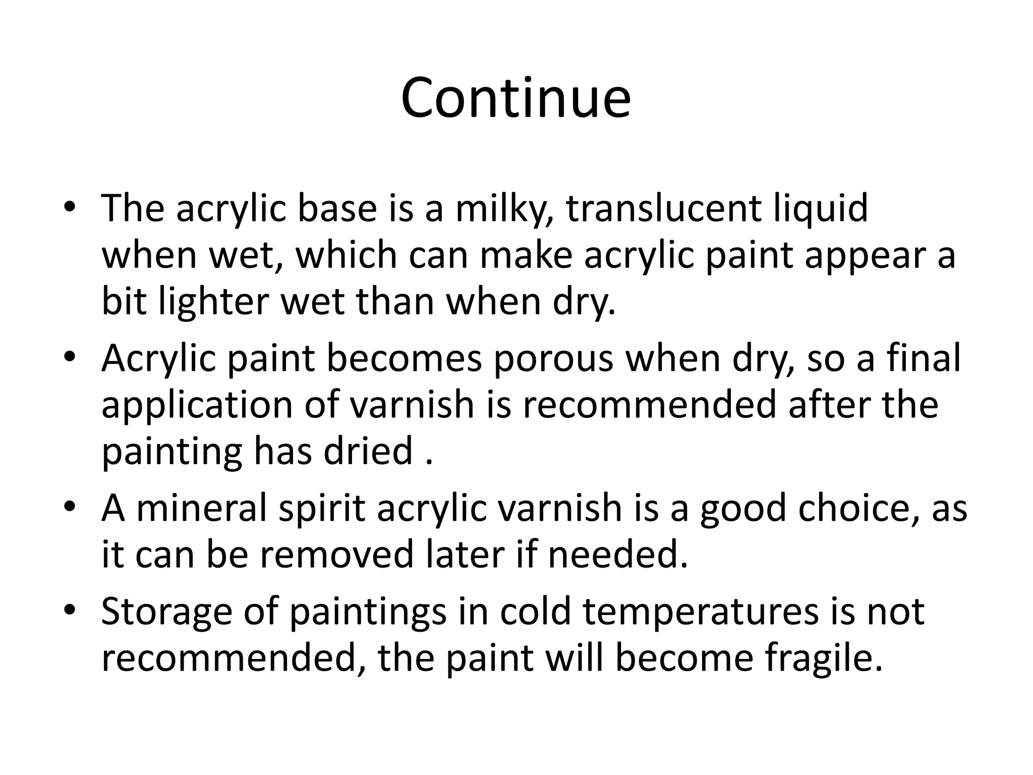 Acrylic enamel paints | PPTX
