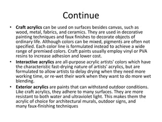 Acrylic enamel paints | PPTX