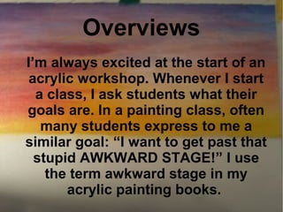 Acrylic paint application techniques | PPT