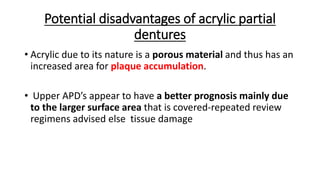 ACRYLIC PARTIAL DENTURES................ | PPTX