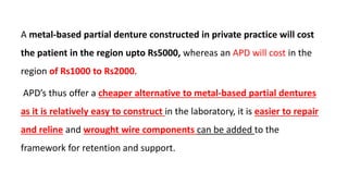 ACRYLIC PARTIAL DENTURES................ | PPTX