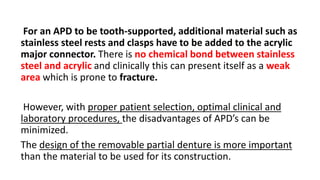 ACRYLIC PARTIAL DENTURES................ | PPTX