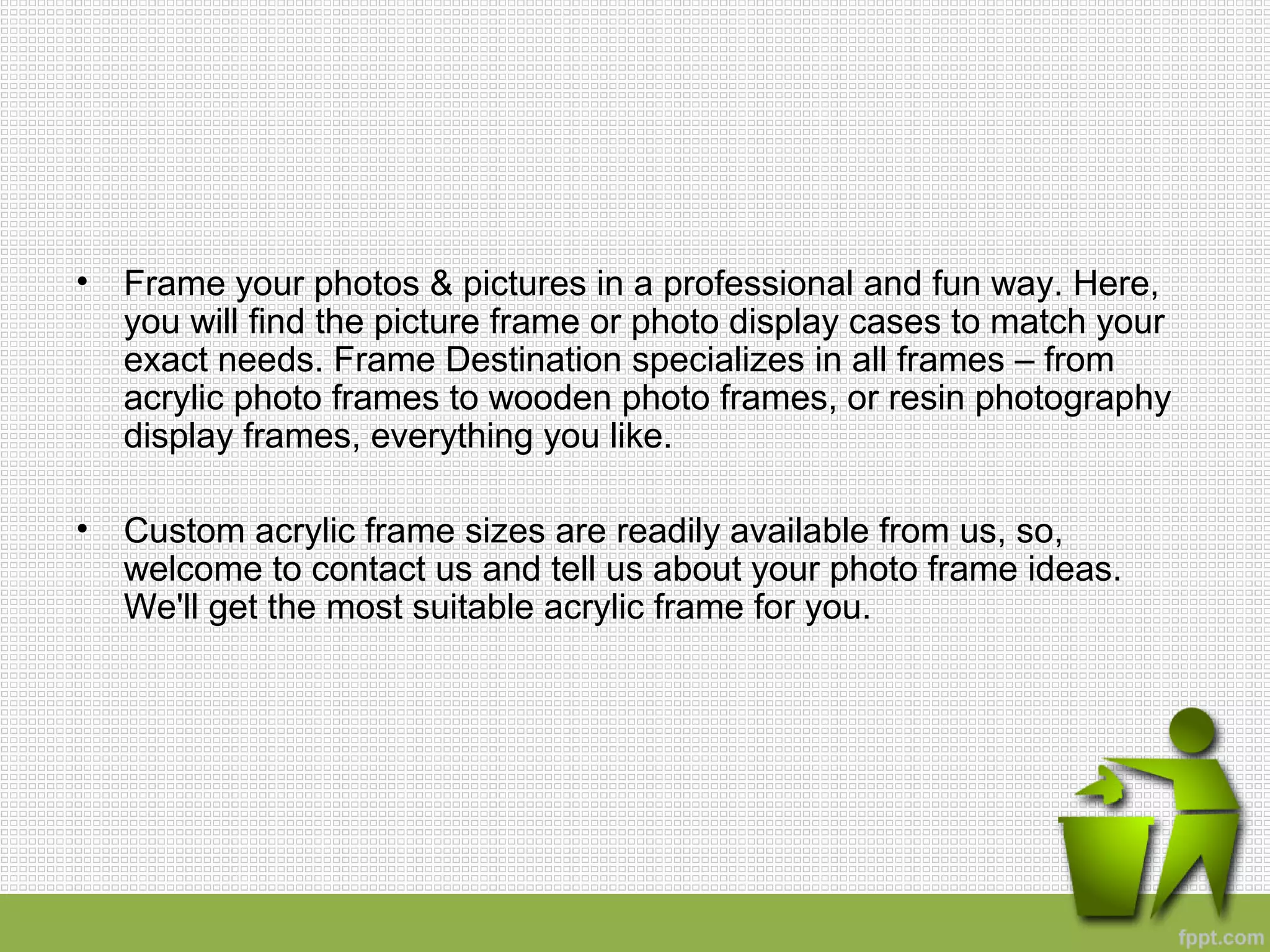 Acrylic photo frames, picture frames | PPT