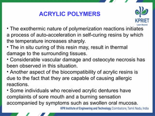 Unit 2 PPT notes for BME - Acrylic polymers.pptx | Chemistry | Science