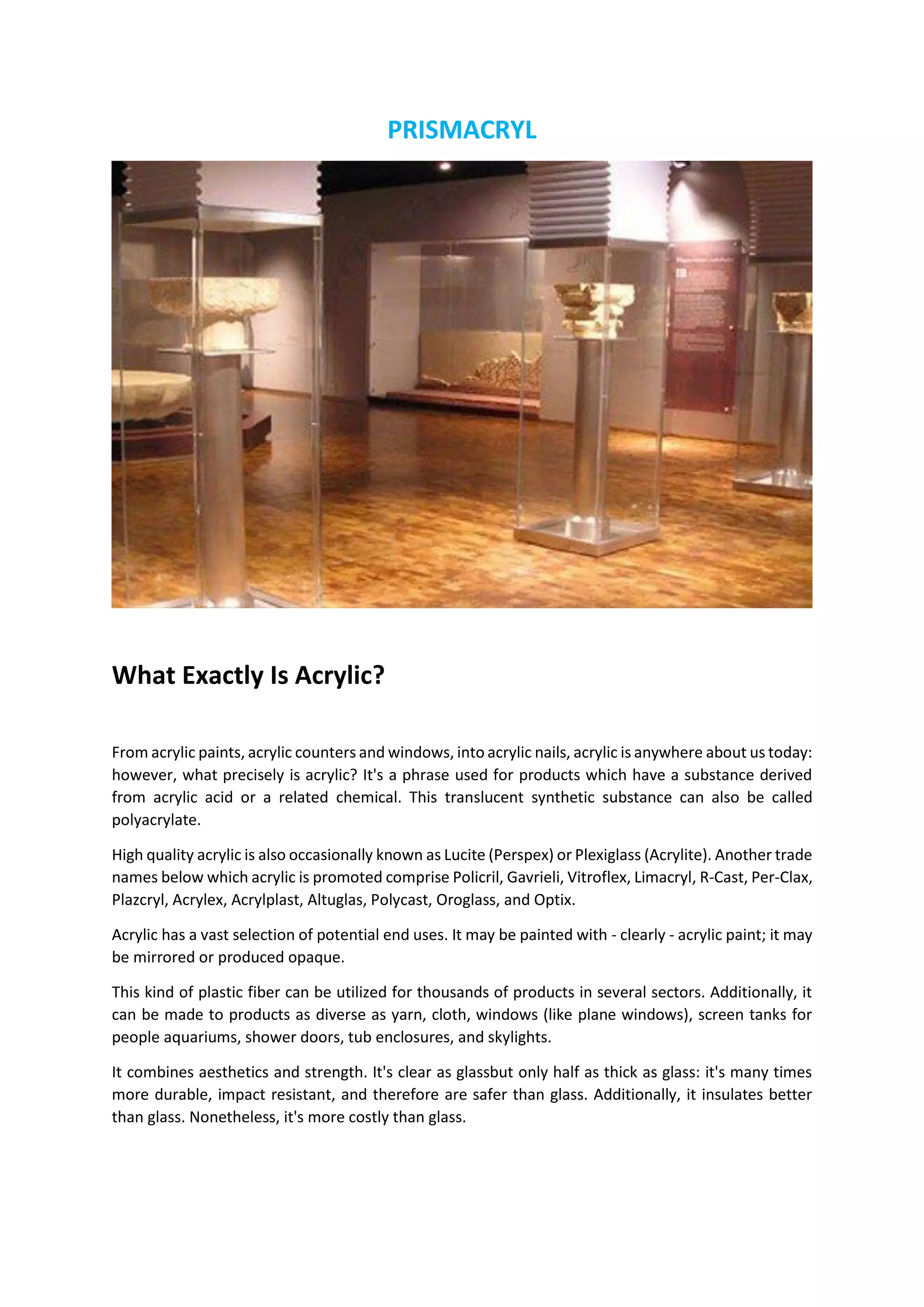 Acrylic products | PDF