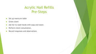 Acrylic refills nail extension enhancement | PPT