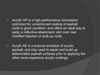 Acrylic Roofing | PPTX