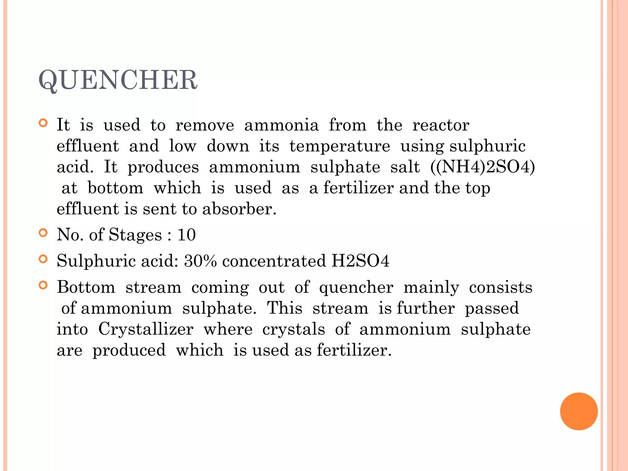 Production of Acrylonitrile from the ammoxidation of propylene | PPT