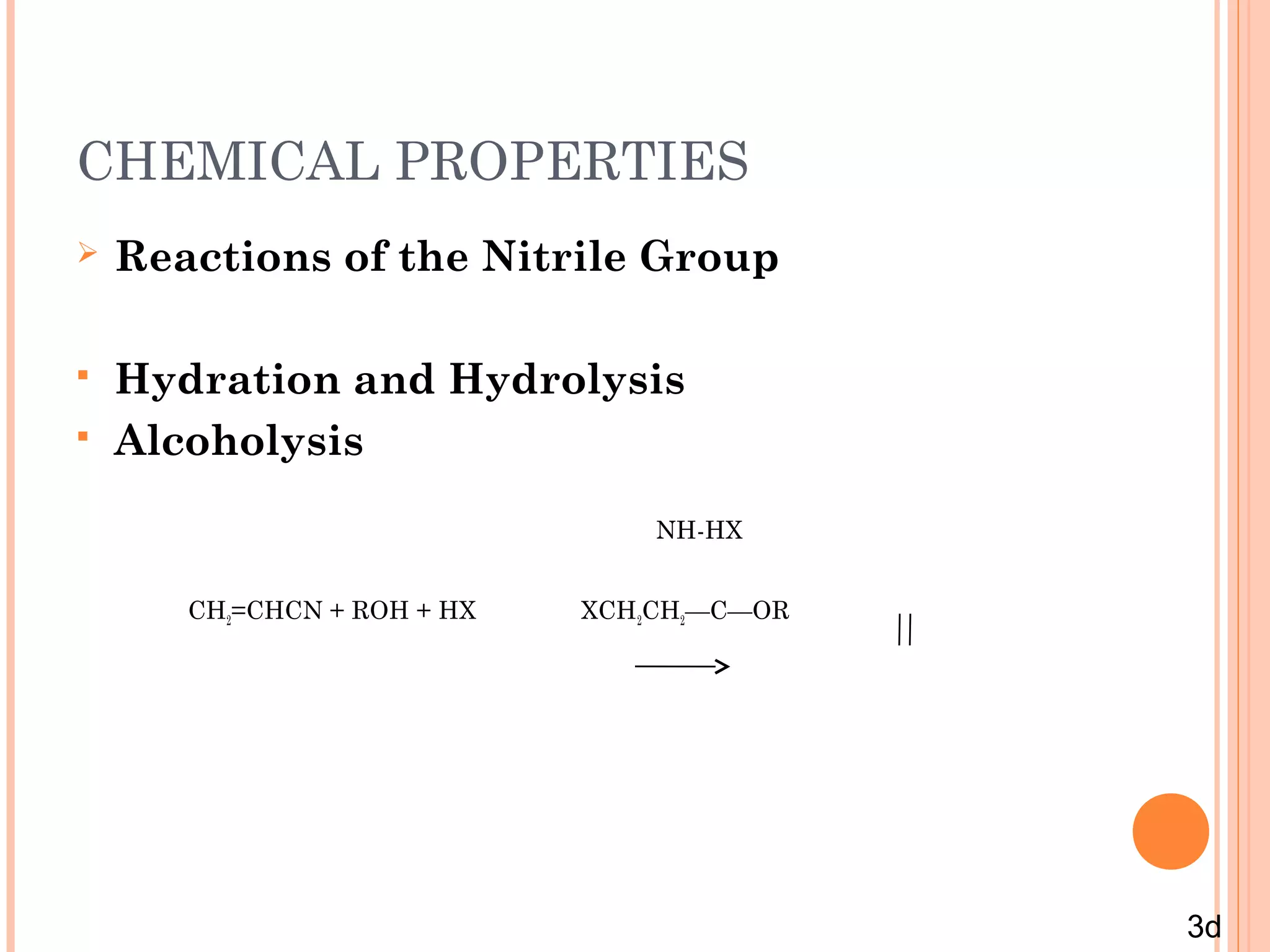 Production of Acrylonitrile from the ammoxidation of propylene | PPT