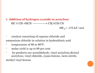 Production of Acrylonitrile from the ammoxidation of propylene | PPT