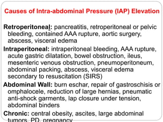 abdominal compartment syndrome | PPTX | Digestive Disorders | Diseases ...