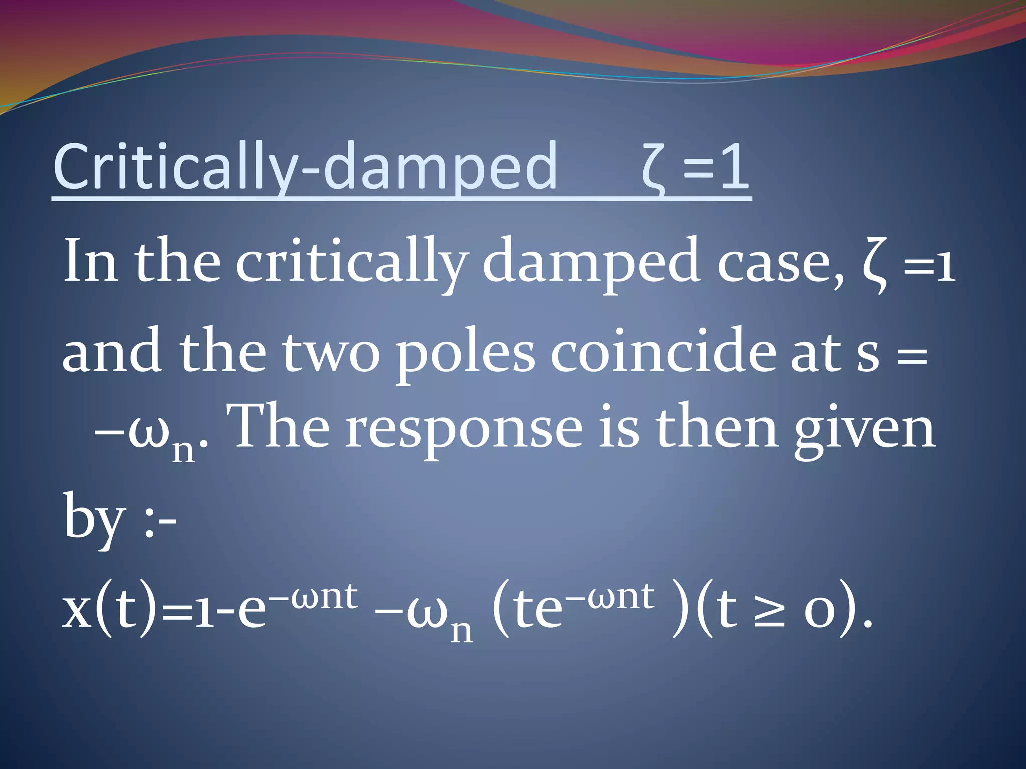 Second order systems | PPTX