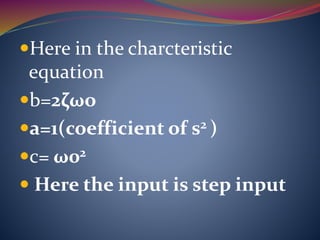 Second order systems | PPTX