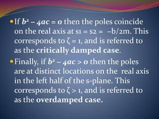 Second order systems | PPTX