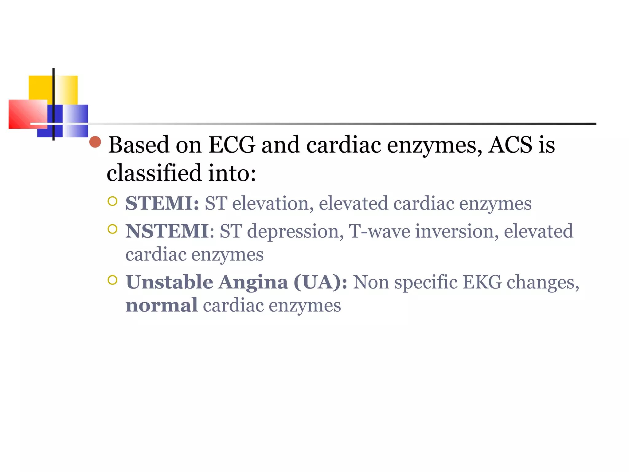 ACUTE CORONARY SYNDROME | PPT | Heart and Cardiovascular Diseases ...