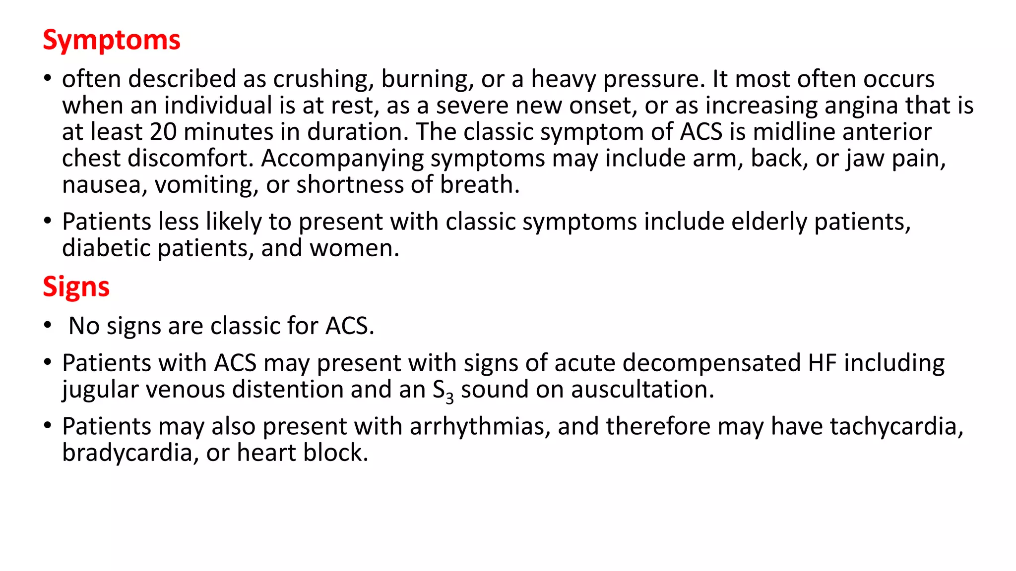 Acute Coronary syndrome - Pharmacotherapy | PPTX