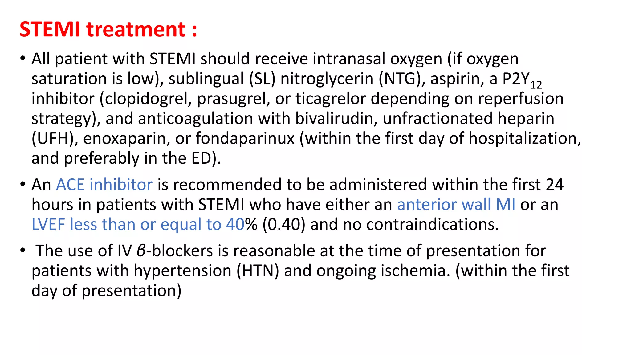 Acute Coronary syndrome - Pharmacotherapy | PPTX