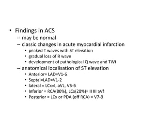 ACUTE CORONARY SYNDROME FOR CRITICAL CARE | PPTX