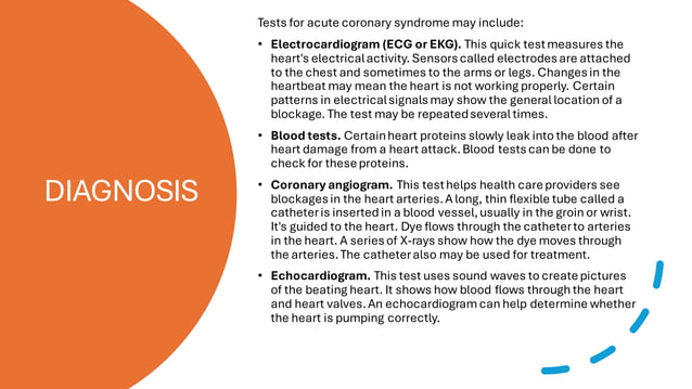 ACUTE CORONARY SYNDROME PRESENTATION FOR UNIVERSITY | PPT