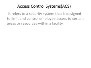 Access Control systems with Artificial intelligence | PPT