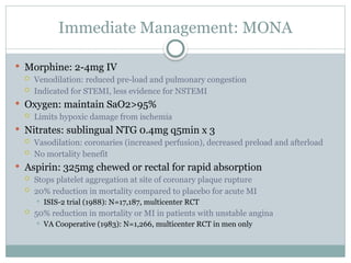 Acute coronary syndrome presentation management | PPTX