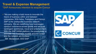 Ariba, SAP Procurement and Business Network Roadmap [Amsterdam] | PDF