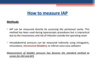 Abdominal compartmental Syndrom | PPT