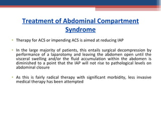 Abdominal compartmental Syndrom | PPT