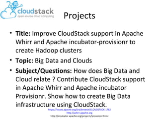 Apache CloudStack Google Summer of Code | PPT