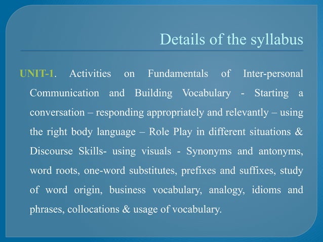 ACS- INTRODUCTOIN ADVANCED ENGLISH LANGUAGE | PPTX