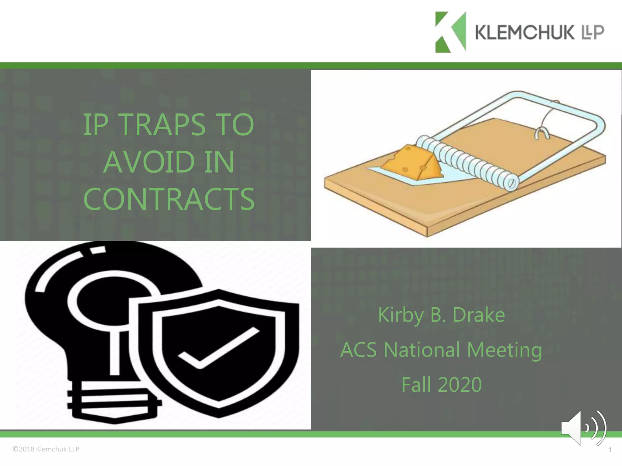 IP Traps to Avoid in Contracts | PPTX