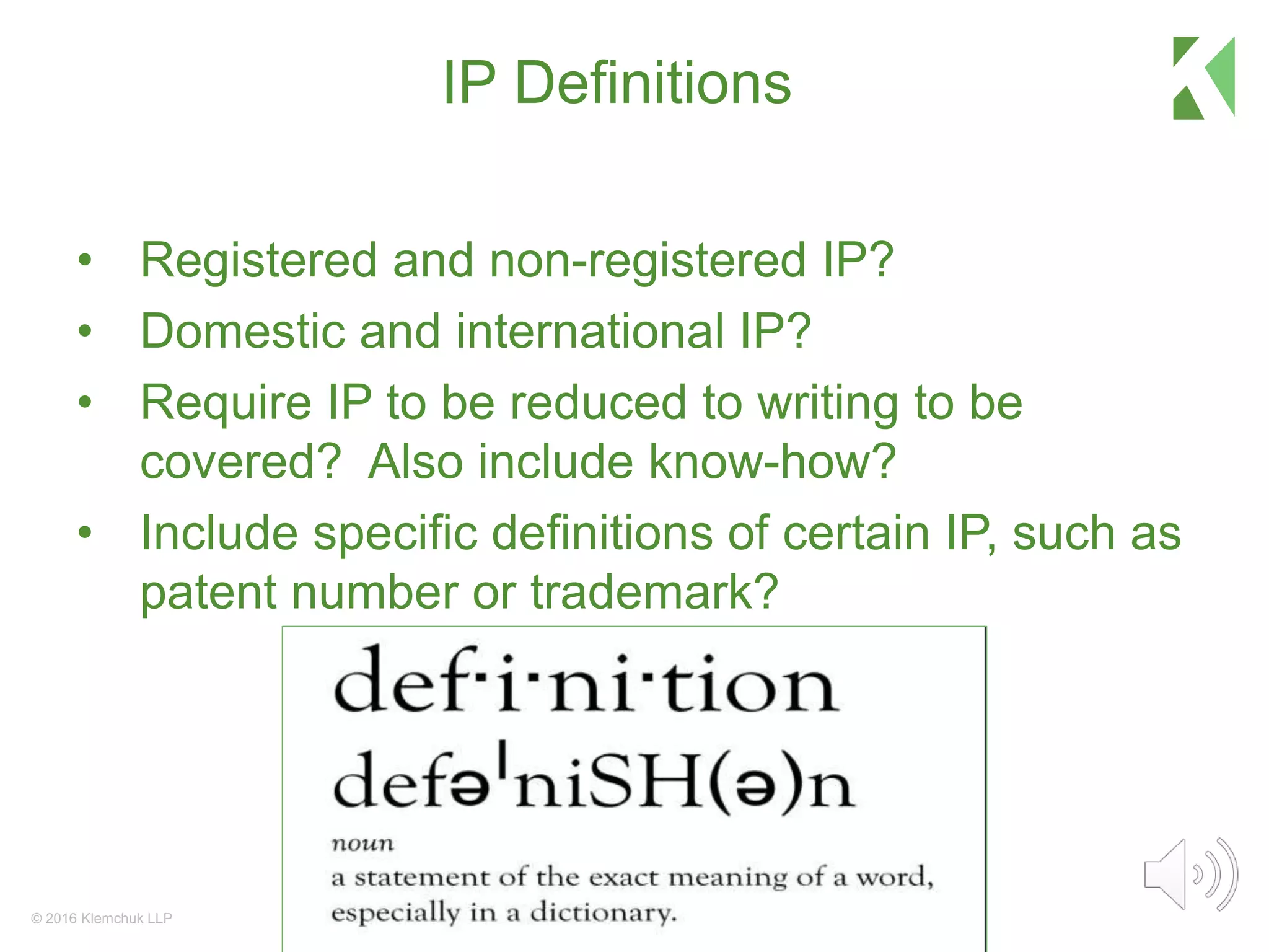 IP Traps to Avoid in Contracts | PPTX