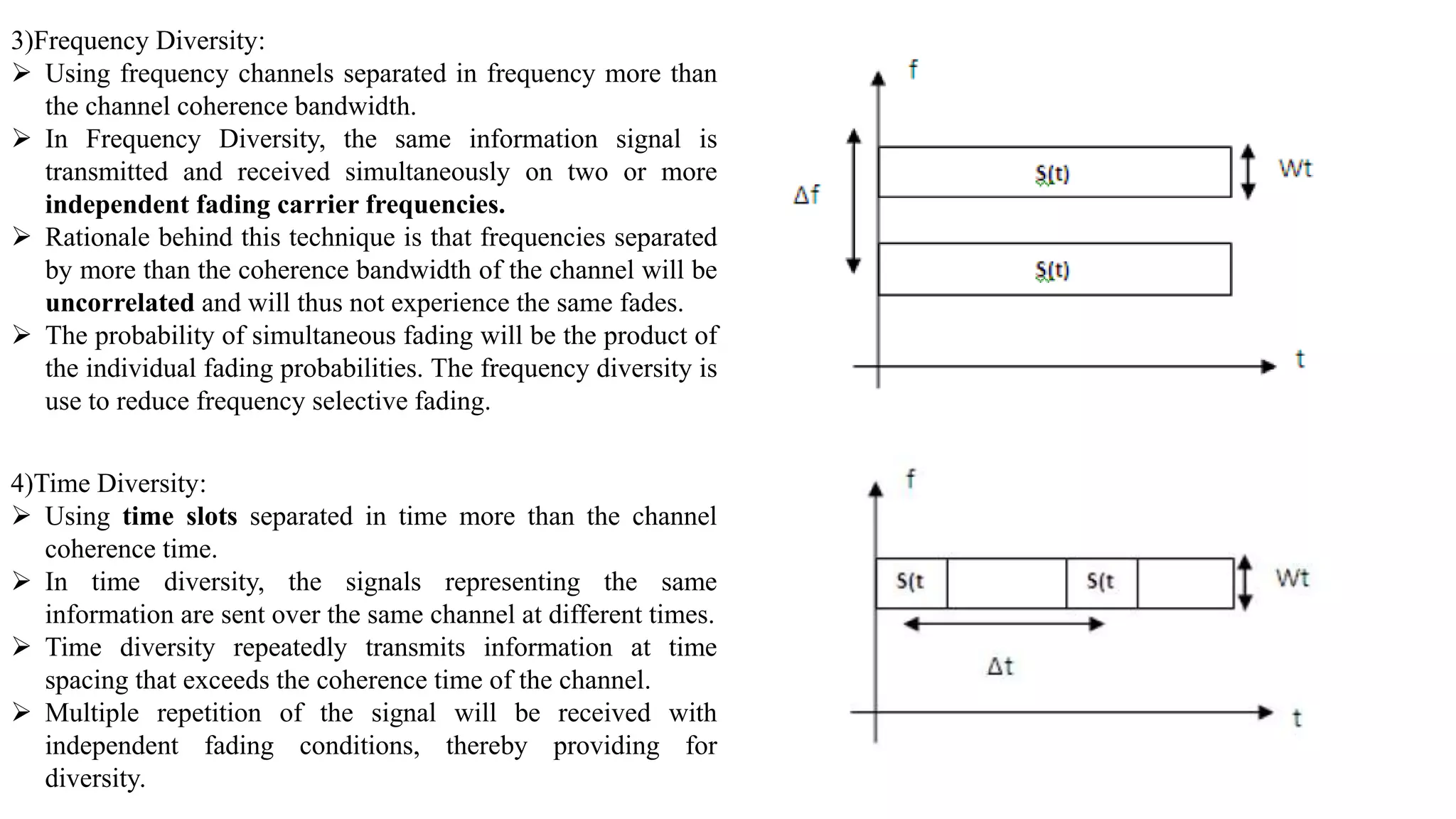 Concept Of Diversity And Fading Wireless Communication Pptx