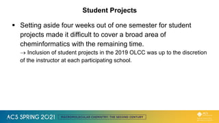 Cheminformatics Online Chemistry Course (OLCC): A Community Effort to ...