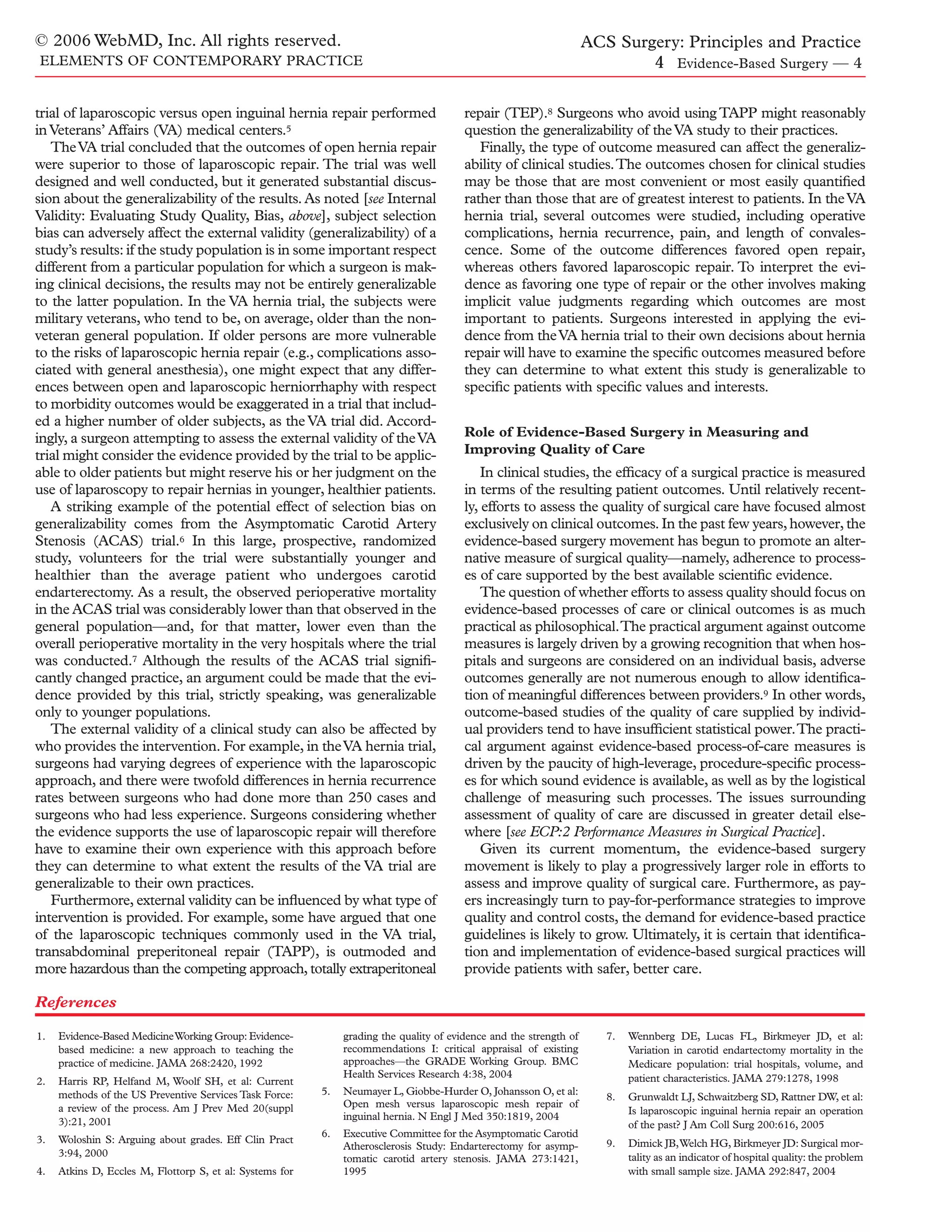 Acs0004 Evidence Based Surgery | PDF