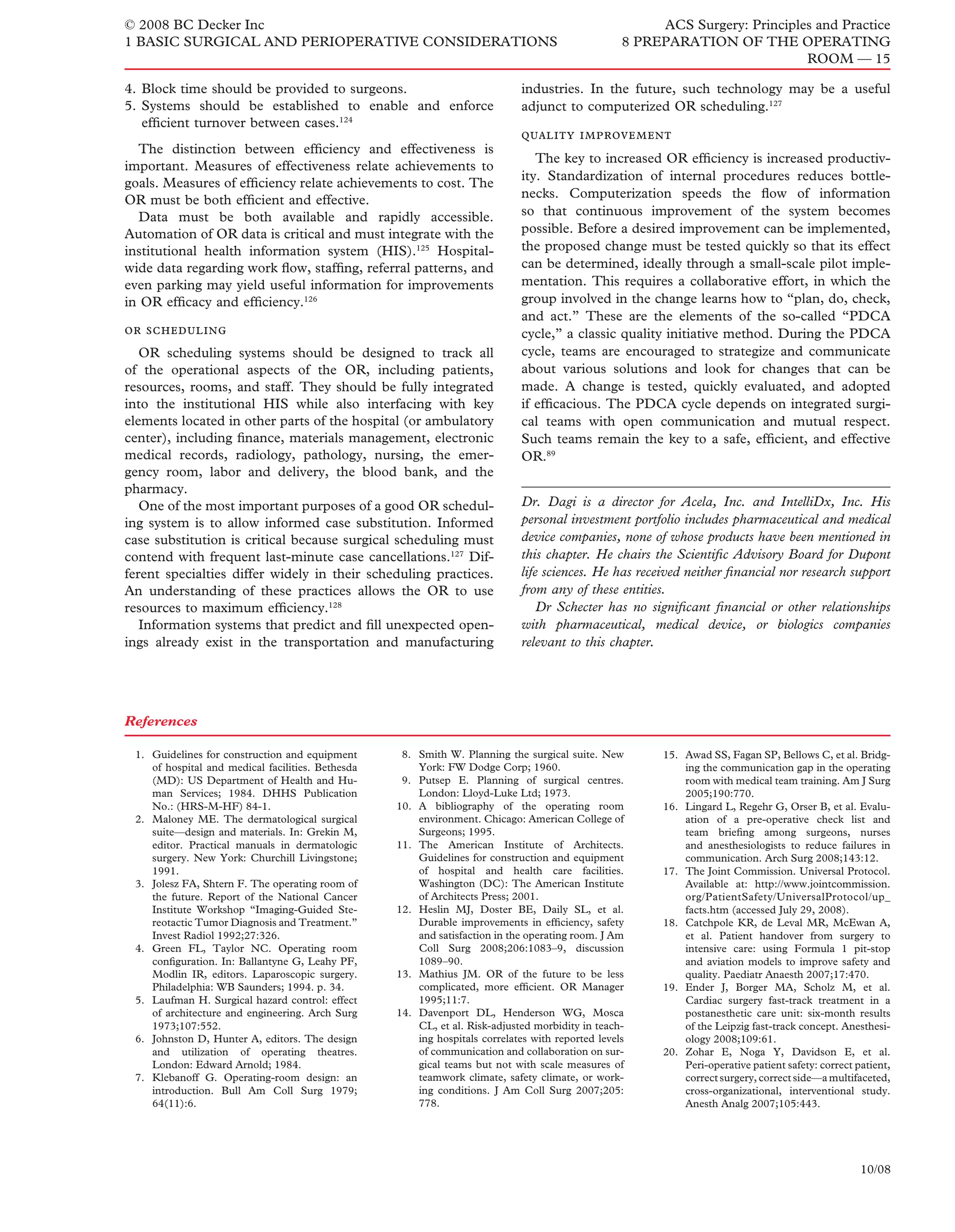 Acs0108 Preparation Of The Operating Room | PDF