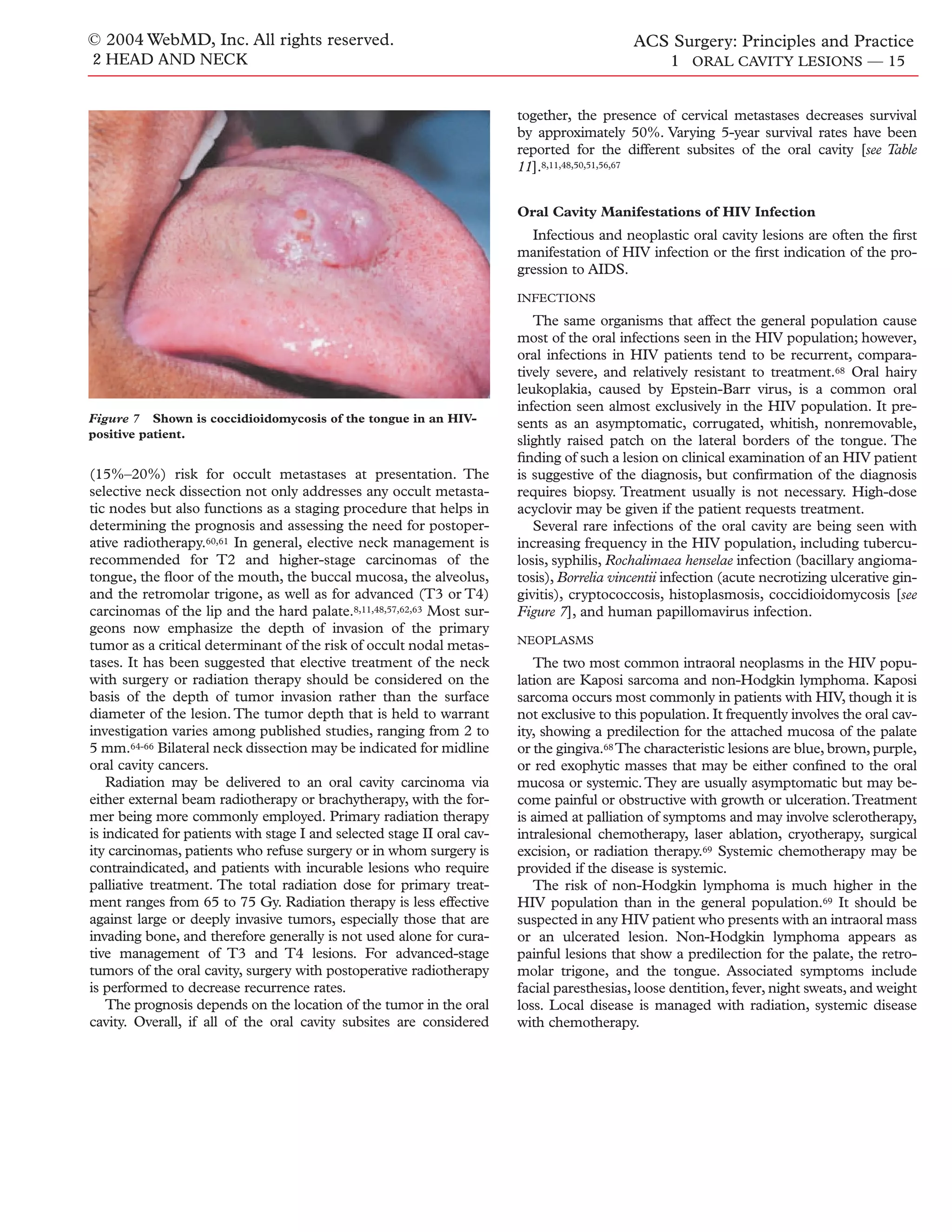 Acs0201 Oral Cavity Lesions | PDF