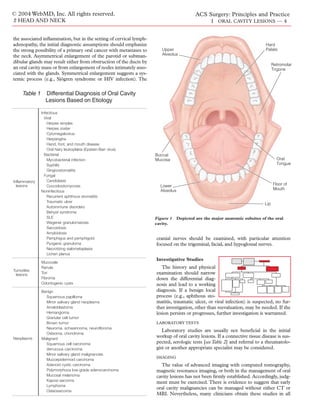 Acs0201 Oral Cavity Lesions | PDF