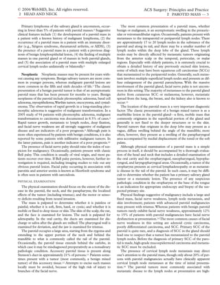Acs0202 Parotid Mass | PDF | Ear, Nose and Throat Conditions | Diseases ...