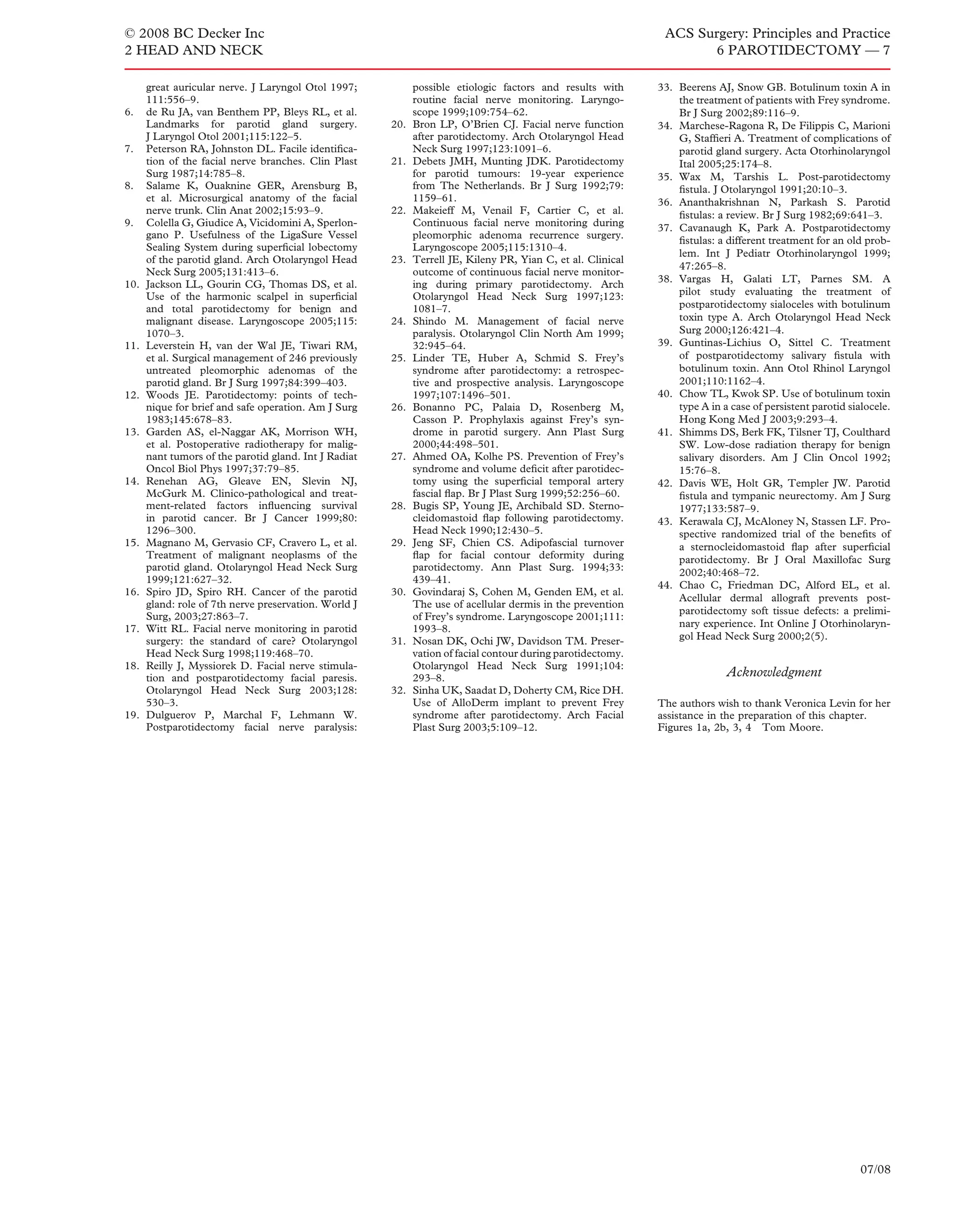 Acs0206 Parotidectomy | PDF