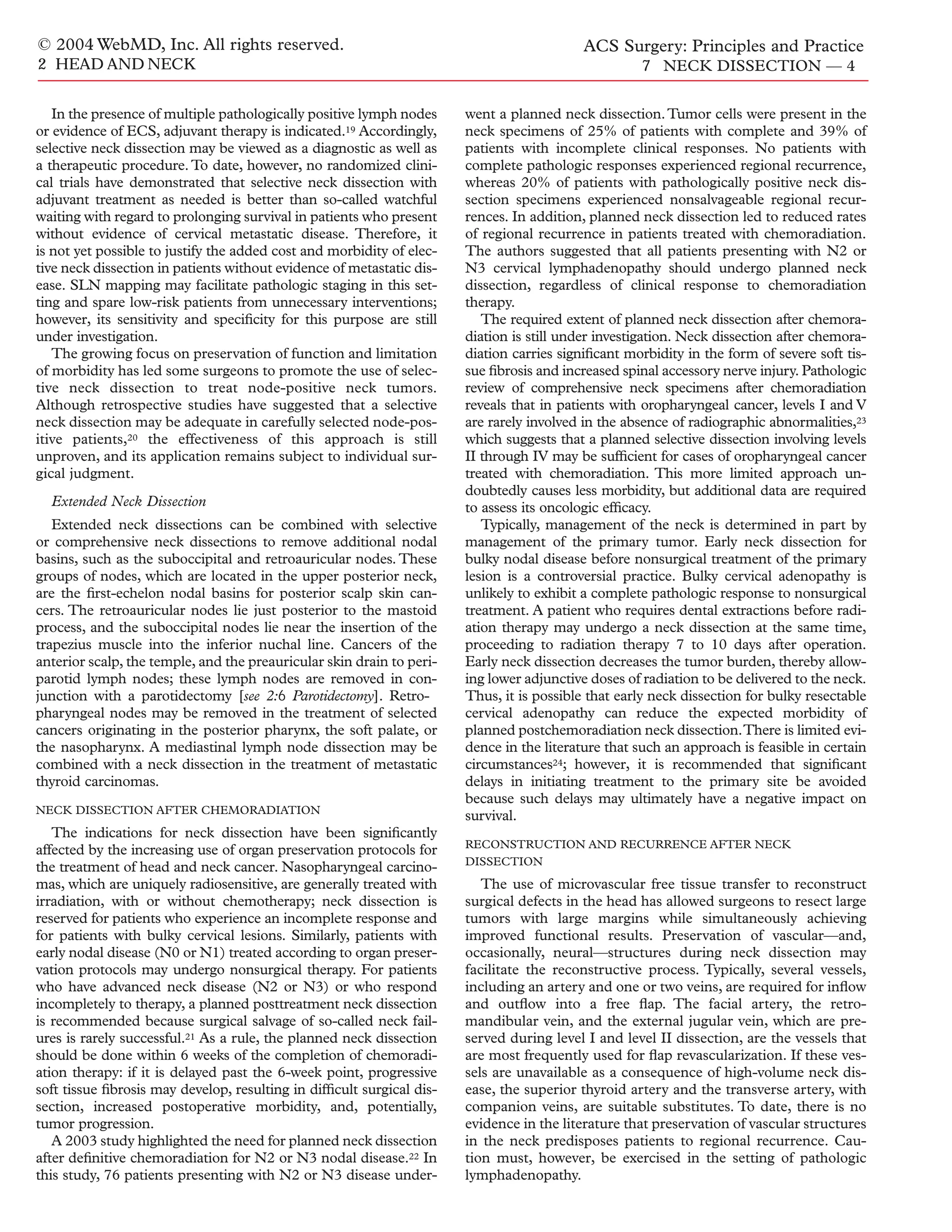 Acs0207 Neck Dissection | PDF