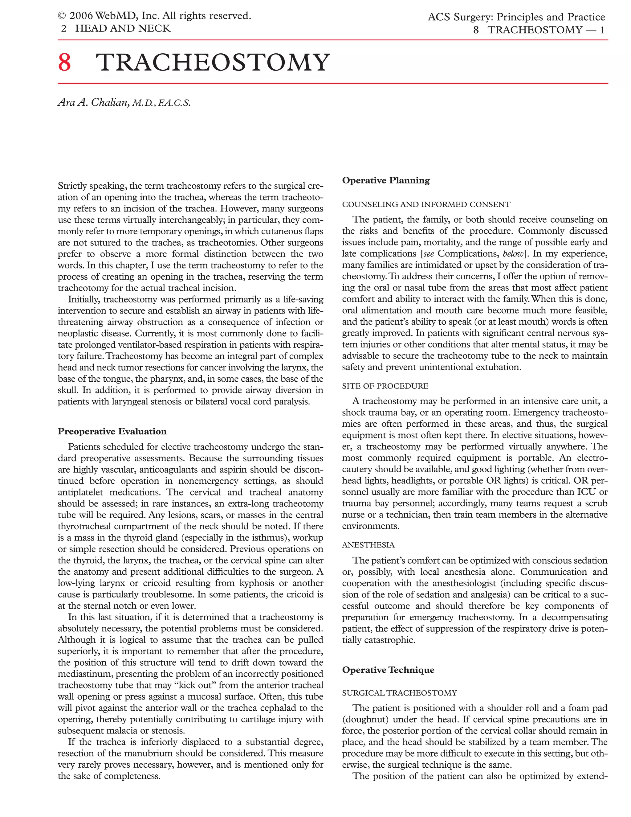 Acs0208 Tracheostomy | PDF