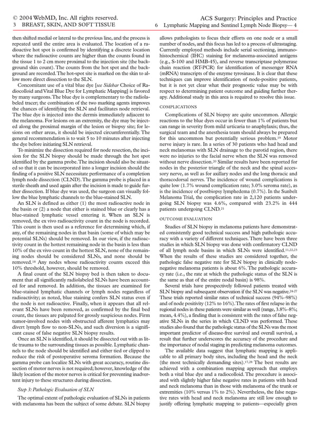 Acs0306 Lymphatic Mapping And Sentinel Lymph Node Biopsy | PDF