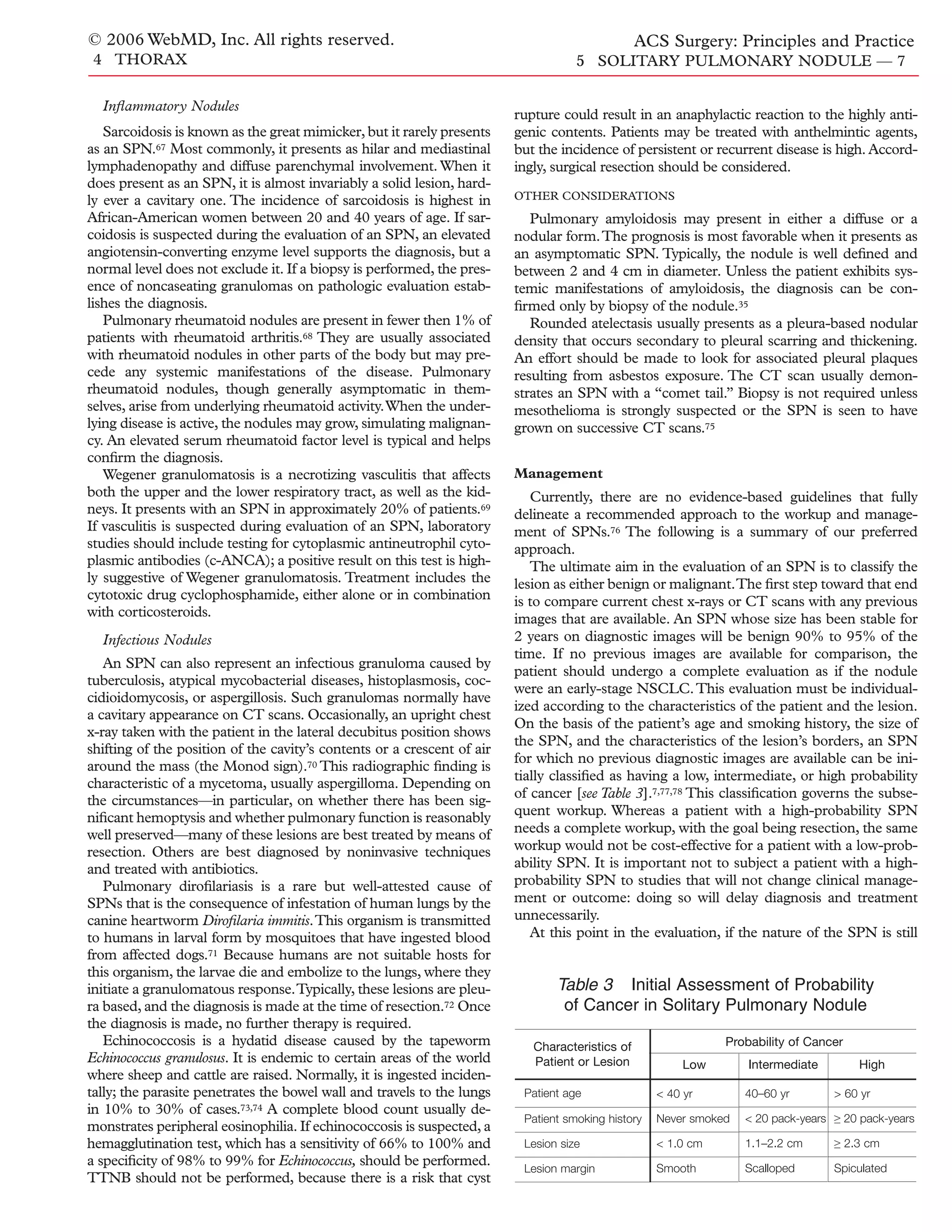 Acs0405 Solitary Pulmonary Nodule | PDF