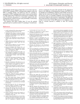 Acs0405 Solitary Pulmonary Nodule | PDF