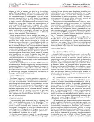 Acs0407 Open Esophageal Procedures | PDF