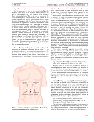 Acs0408 Minimally Invasive Esophageal Procedures | PDF