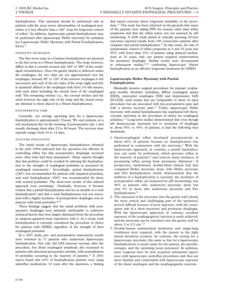 Acs0408 Minimally Invasive Esophageal Procedures | PDF