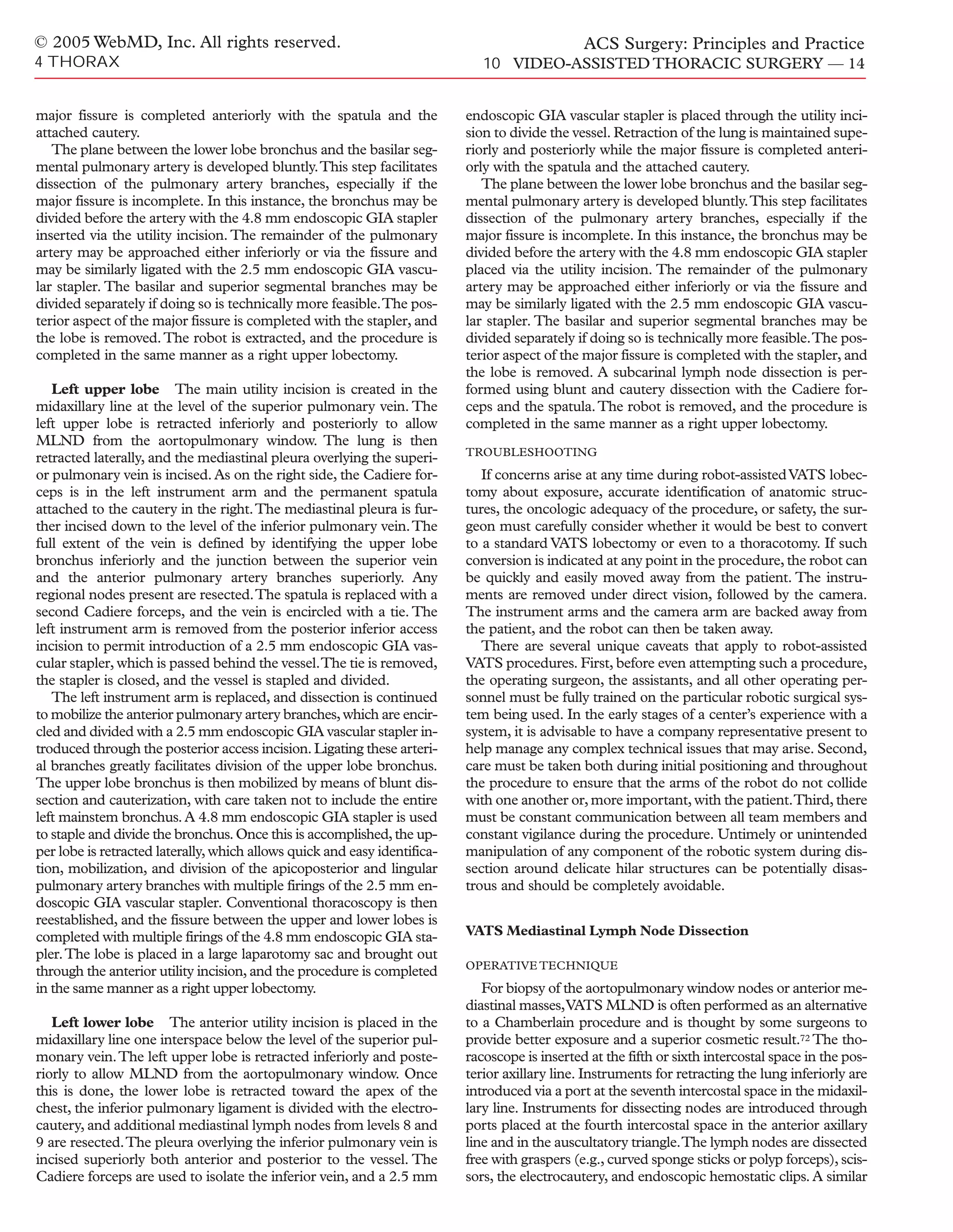Acs0410 Video Assisted Thoracic Surgery | PDF