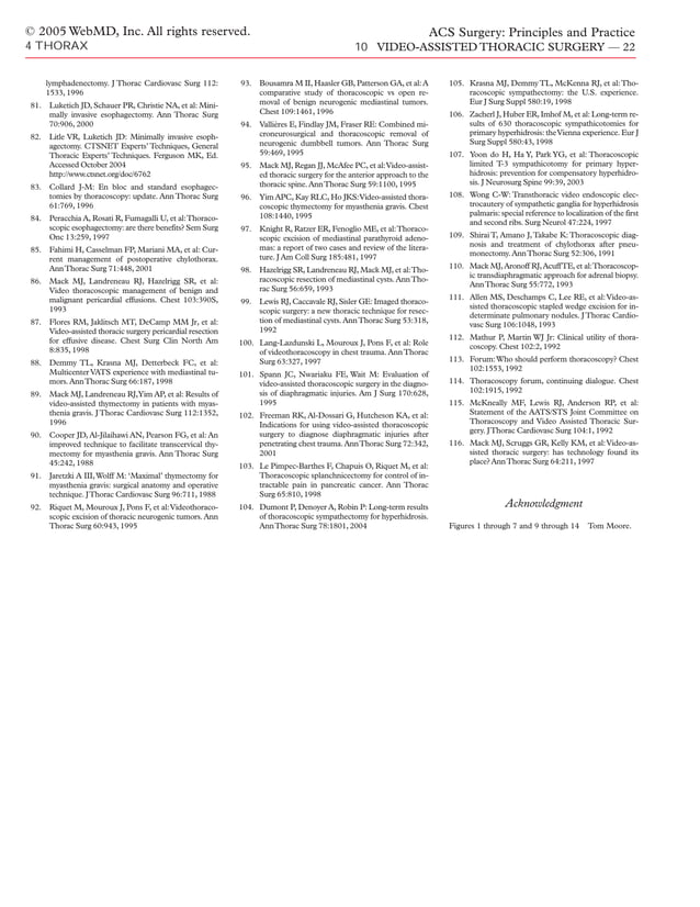 Acs0410 Video Assisted Thoracic Surgery | PDF